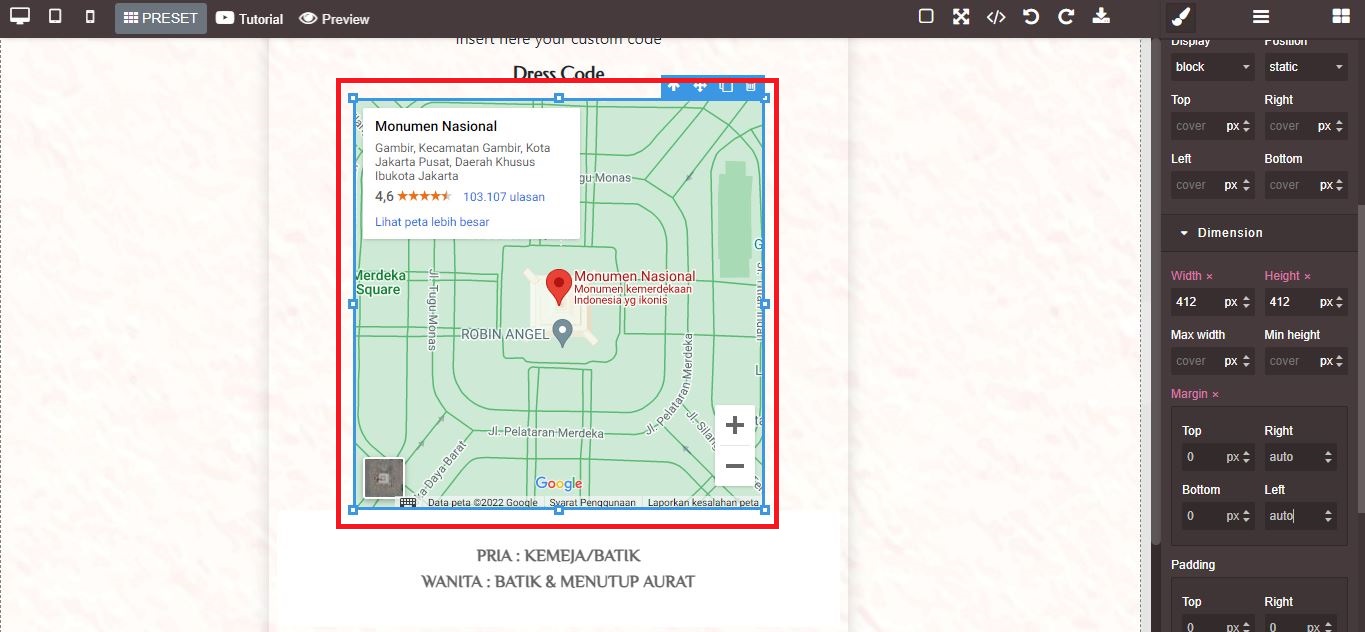 Tutorial Cara Menampilkan Google Map Di Invitation Builder